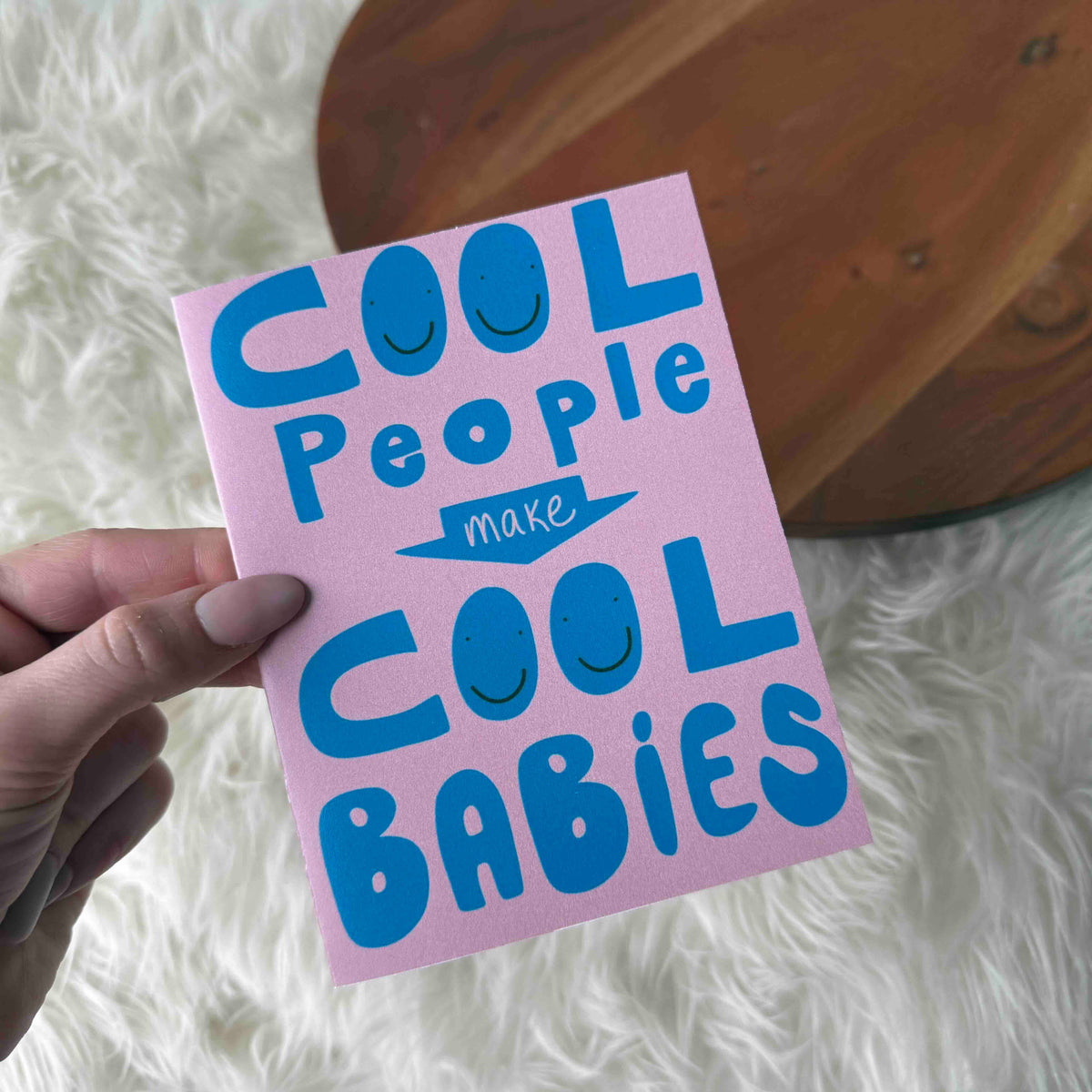 "Cool People Make Cool Babies" New Parent Card – Parabola Coffee ...